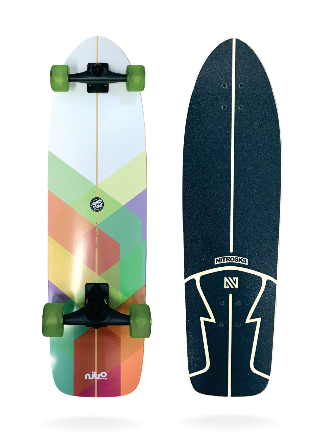 Skate simulador de surf de alta performance - Nitrosk8